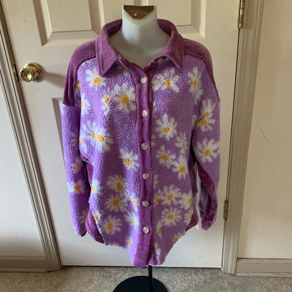 DAVI & DANI | Jackets & Coats | Nwt Large Davi Dani Lavender Disco ...